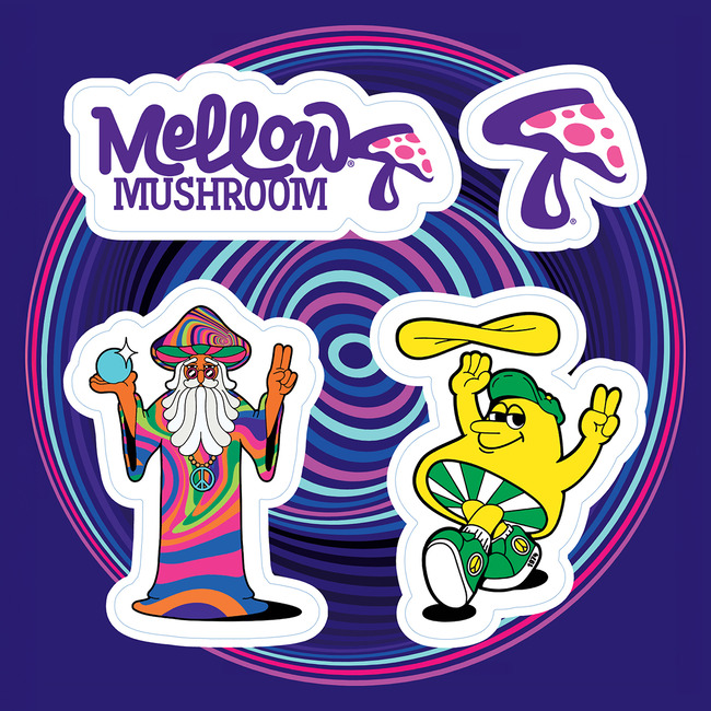 Sticker Sheet - Mellow Mushroom Shop Retail
